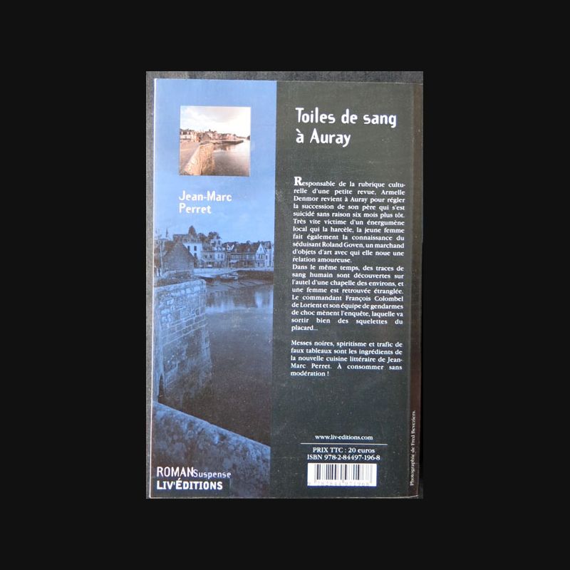 Toiles de sang à Auray de Jean-Marc Perret aux éditions Liv'Editions