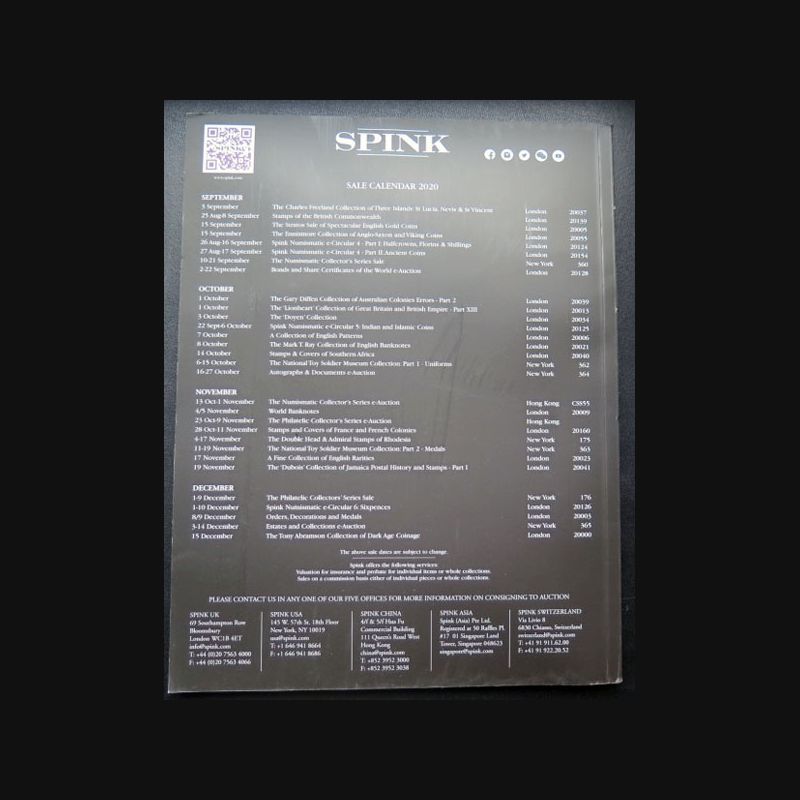 SPINK : catalogue issue 37 Autumn 2020 112 pages