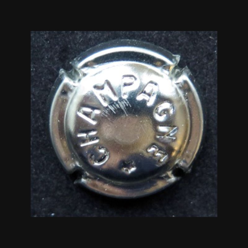 Muselet champagne générique n° 370m estampées en creux petite étoile