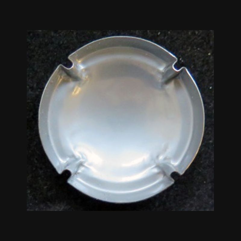 Capsule Muselet de champagne générique n° 1041 argent contour noir