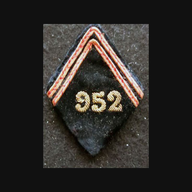 LOSANGE M 45 : officiers 952° compagnie entretient entrepôt Génie