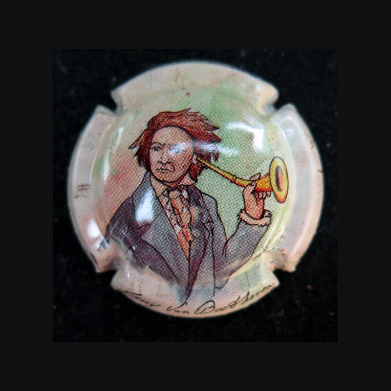 Capsule Muselet de champagne 250° ans Ludwig Van Beethoven n° 1134e