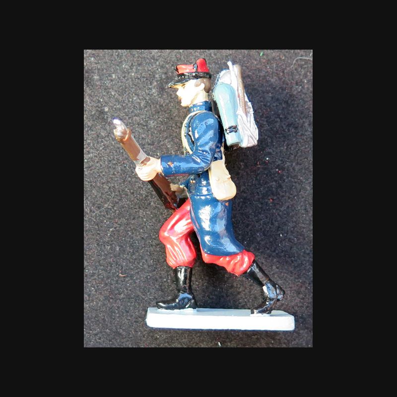 SOLDAT DE PLOMB : soldat Français 1° GM CBG Hachette hauteur 7 cm