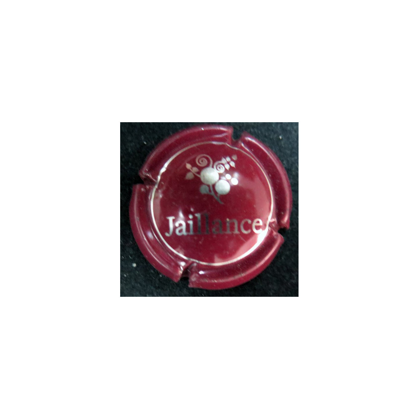 Capsule Muselet de Mousseux Jaillance n° 13 Bordeaux et métal