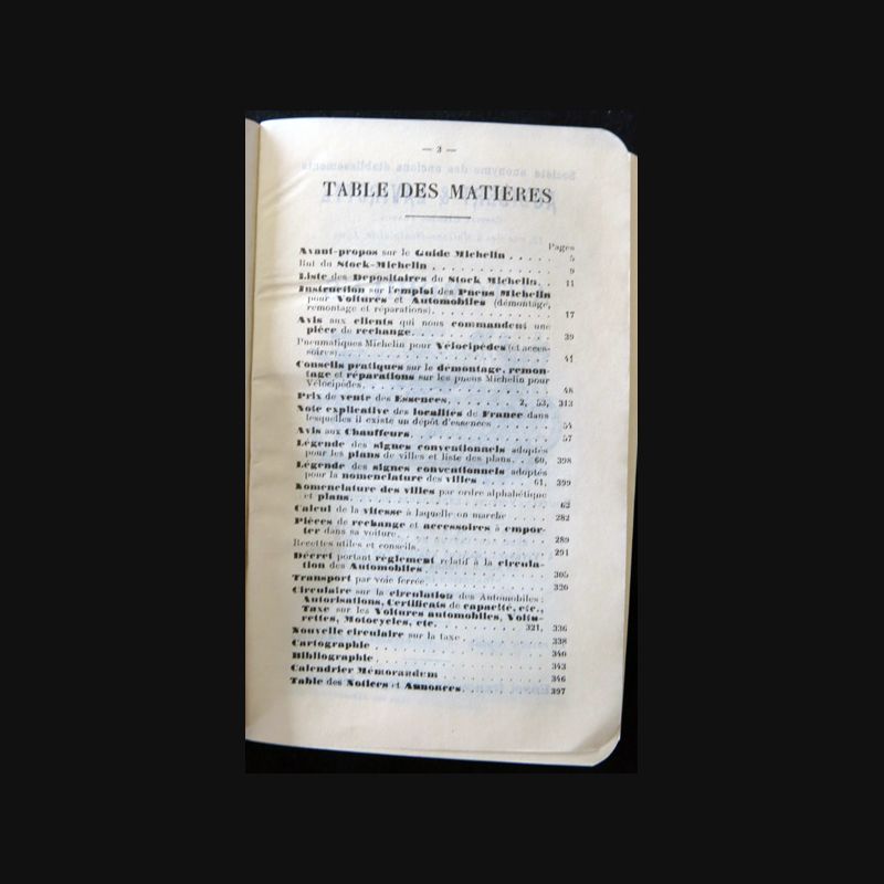 Guide Michelin Chauffeurs et vélocipédistes Edition 1900