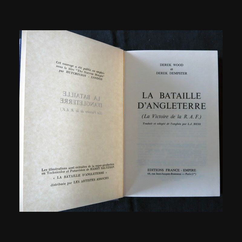 La bataille d'Angleterre (La victoire de la RAF) D.Wood & D.Dempster