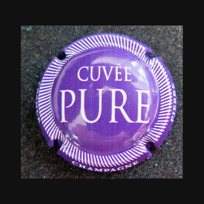 Capsule Muselet champagne MIGNON Pierre n° 177 cuvée pure violet striée