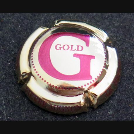 Capsule Muselet de champagne MIGNON Gold n° 217 2022 rouge et or