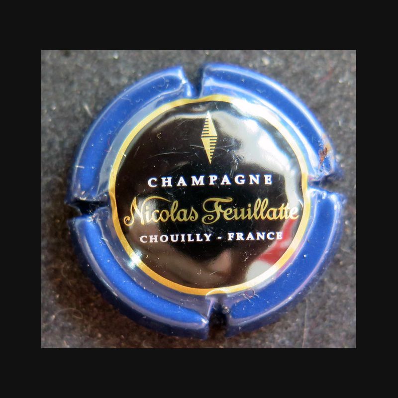 Capsule Muselet de champagne Nicolas Feuillatte n° 44 contour bleu