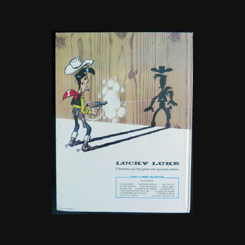 Bande dessinée LUCKY LUKE Le Cavalier Blanc Morris et Goscinny Dargaud 1975