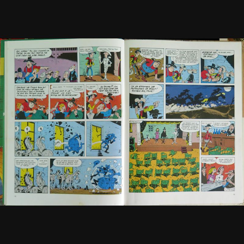 Bande dessinée LUCKY LUKE Le Cavalier Blanc Morris et Goscinny Dargaud 1975