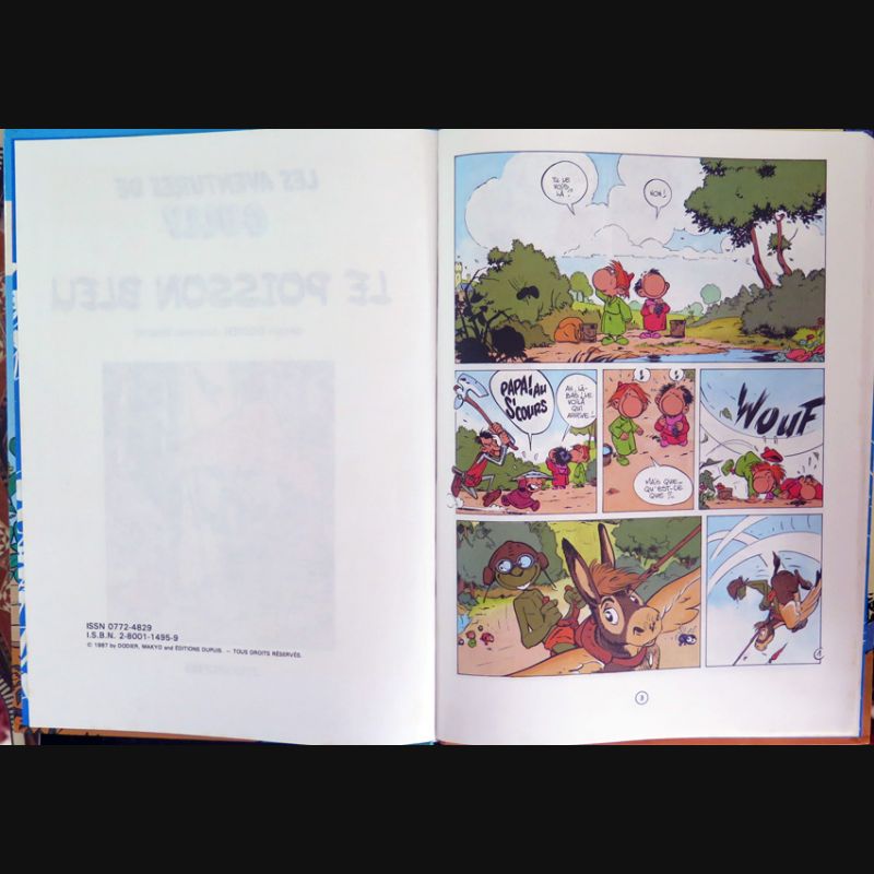 Bande dessinée LES AVENTURES DE GULLY Le poisson bleu Dupuis 1987