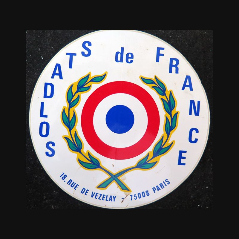 autocollant Soldats de France diamètre 10 cm