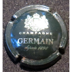 Capsule Muselet de bouteille de champagne GERMAIN n° 33d noir et argent