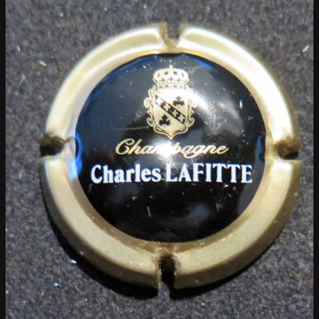 Capsule Muselet de champagne LAFITTE Charles n° 9 Contour or