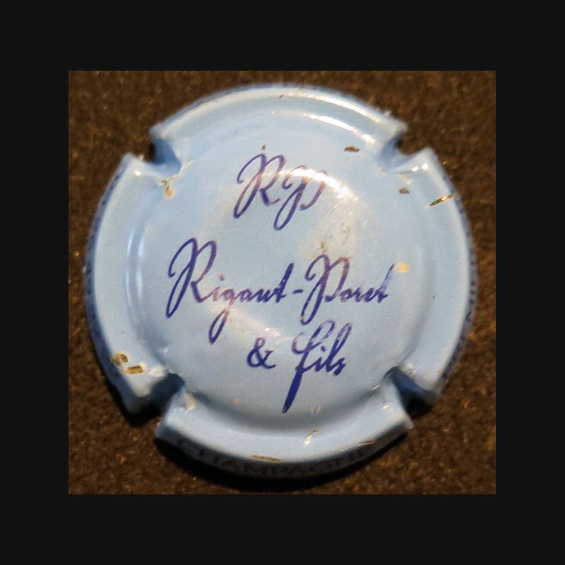 Capsule Muselet de bouteille de champagne RIGAUT-PORET et Fils n° 10b