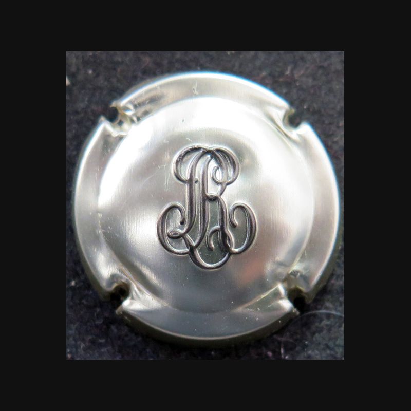 Capsule Muselet de champagne ROEDERER Louis n° 123 Or pâle et noir