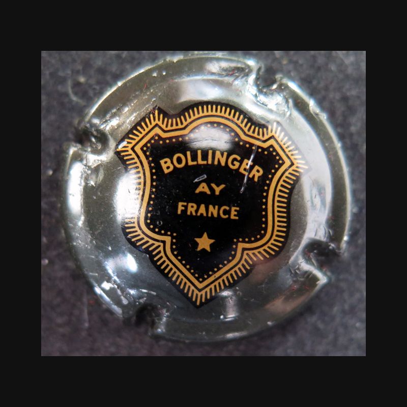 Capsule Muselet de bouteille de champagne Bollinger n° 32 Kaki métallisé