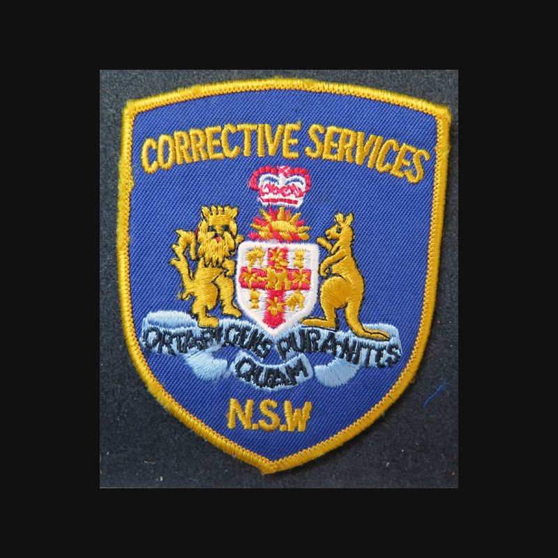 Insigne tissu de l'administration pénitentiaire australienne Corrective Services NSW