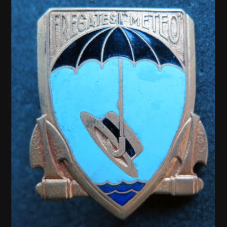 FREGATES METEO : insigne des Frégates météo Courtois en émail