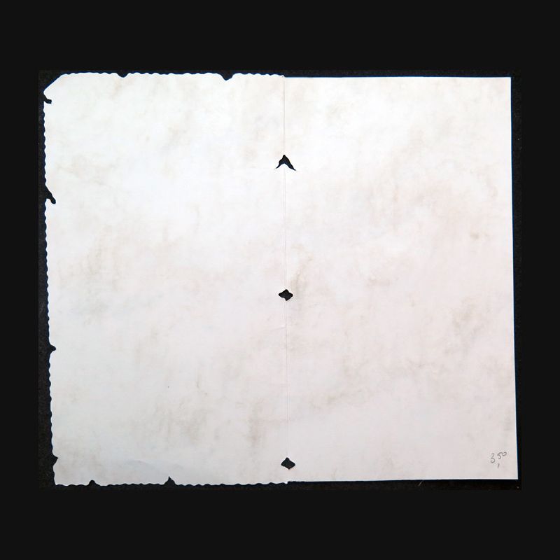 Carte de menu vierge