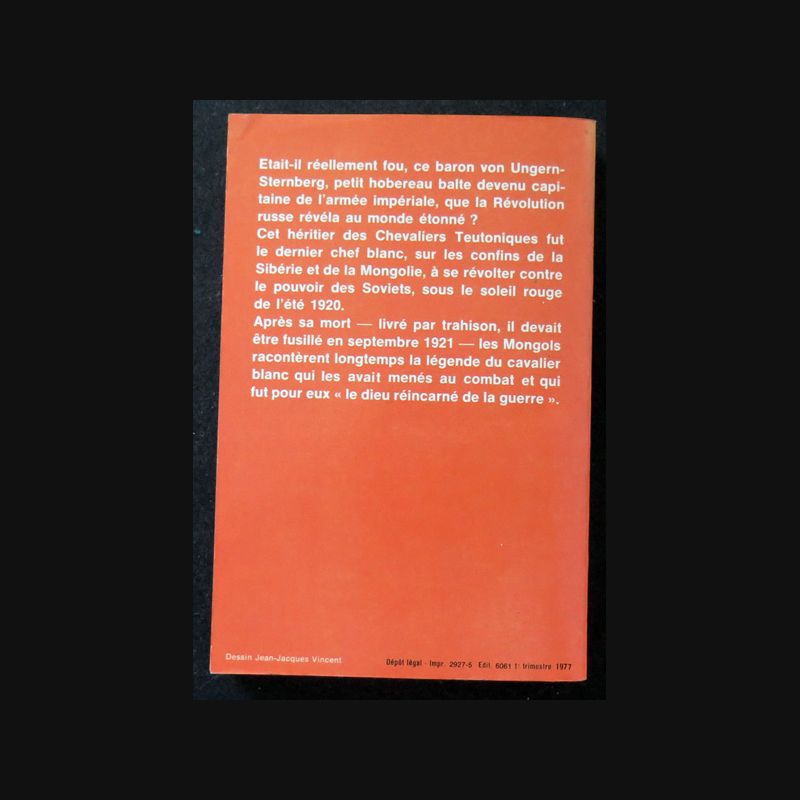 Ungern Le baron fou de Jean Mabire Livre de Poche 1977