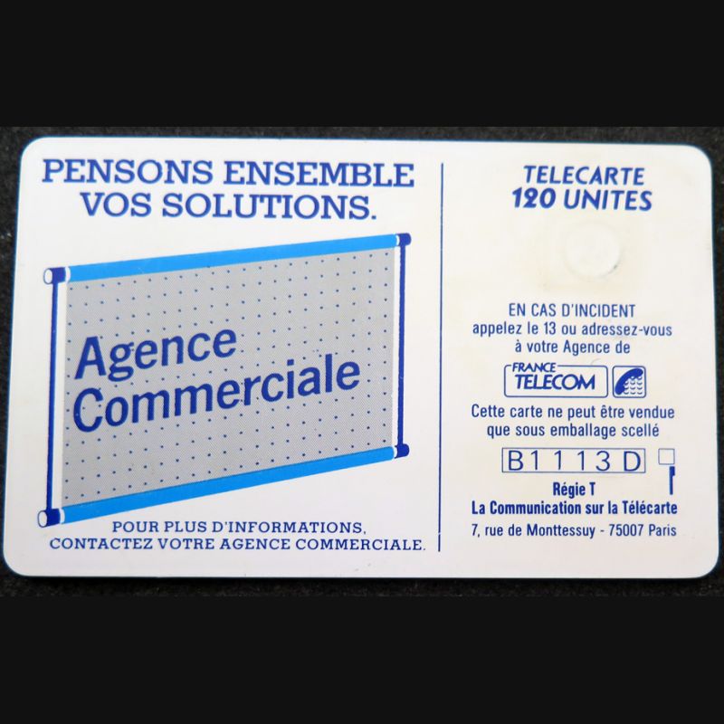 Carte téléphonique télécarte 120 unités France Telecom 600 Agences partout en France