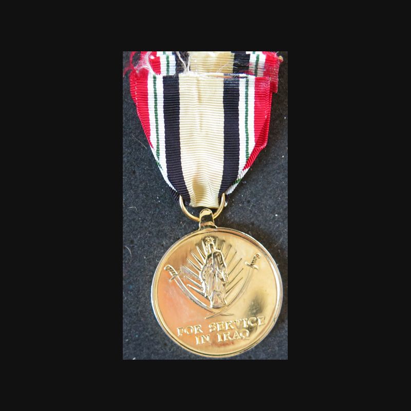 USA : médaille Iraq campaign medal en métal brillant