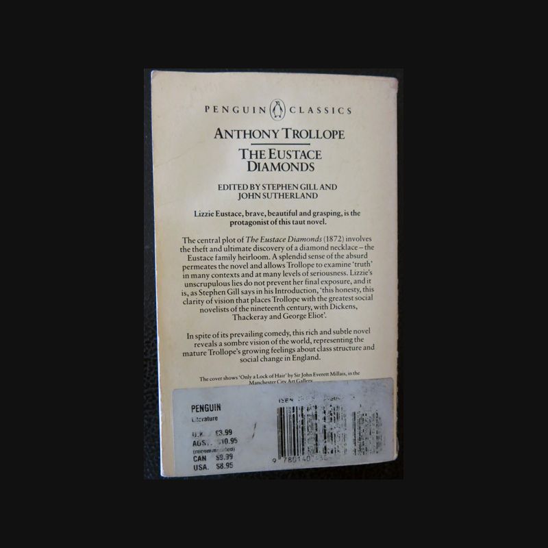 The eustace Diamonds de Anthony Trollope aux Editions Penguin Books