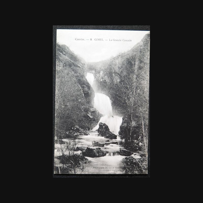 Carte postale Gimel (Corrèze) n° 8 La Grande Cascade