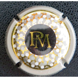 Capsule champagne MIGNON Pierre n° 219ea contour beige foncé centre noir