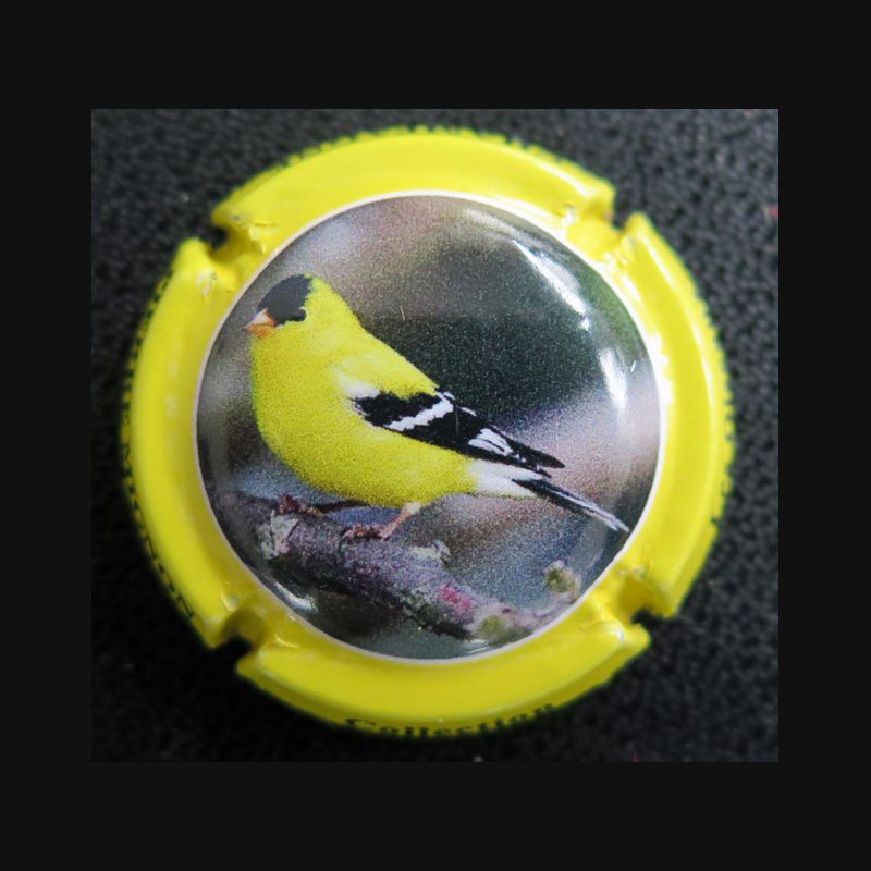 Capsule Muselet de champagne MIGNON Pierre n° 264d contour jaune