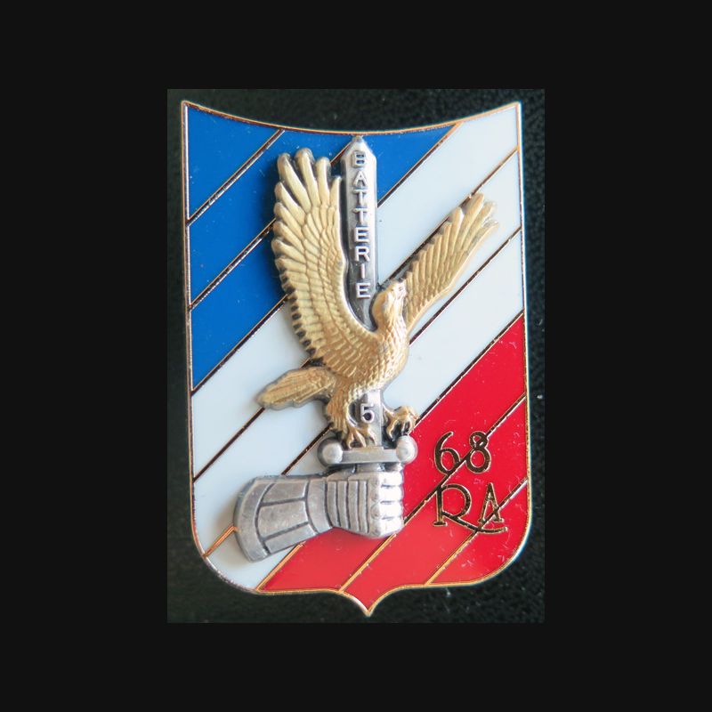 Insigne de la 5° batterie du 68° régiment d'artillerie Balme