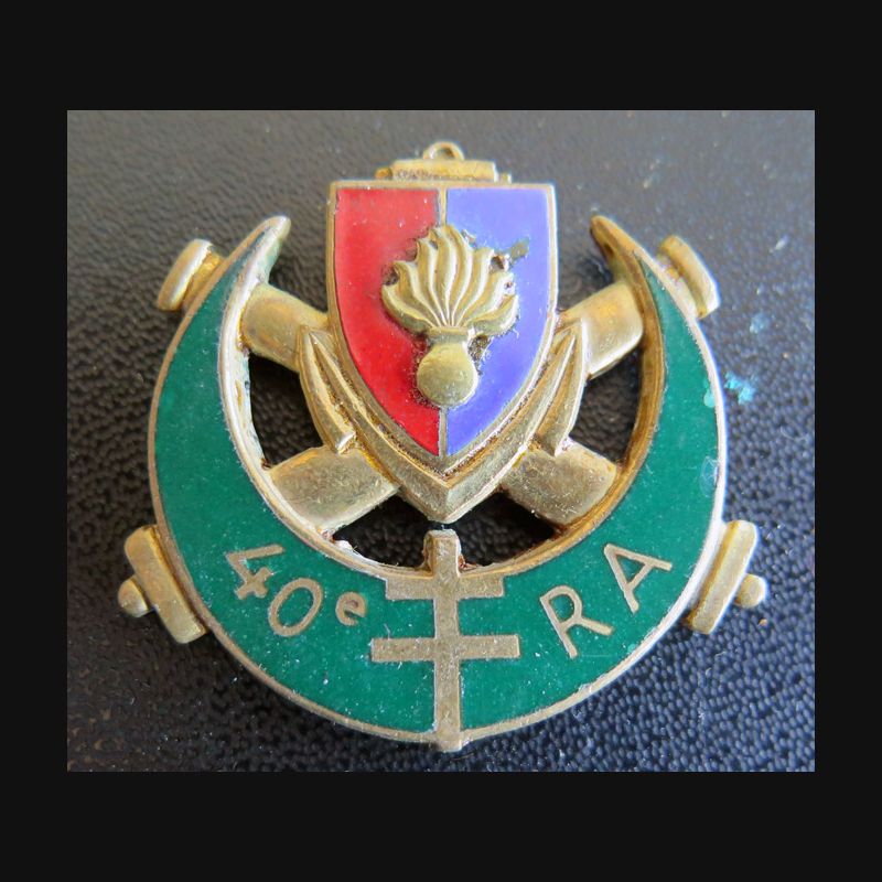 Insigne du 40° régiment d'artillerie 40° RA