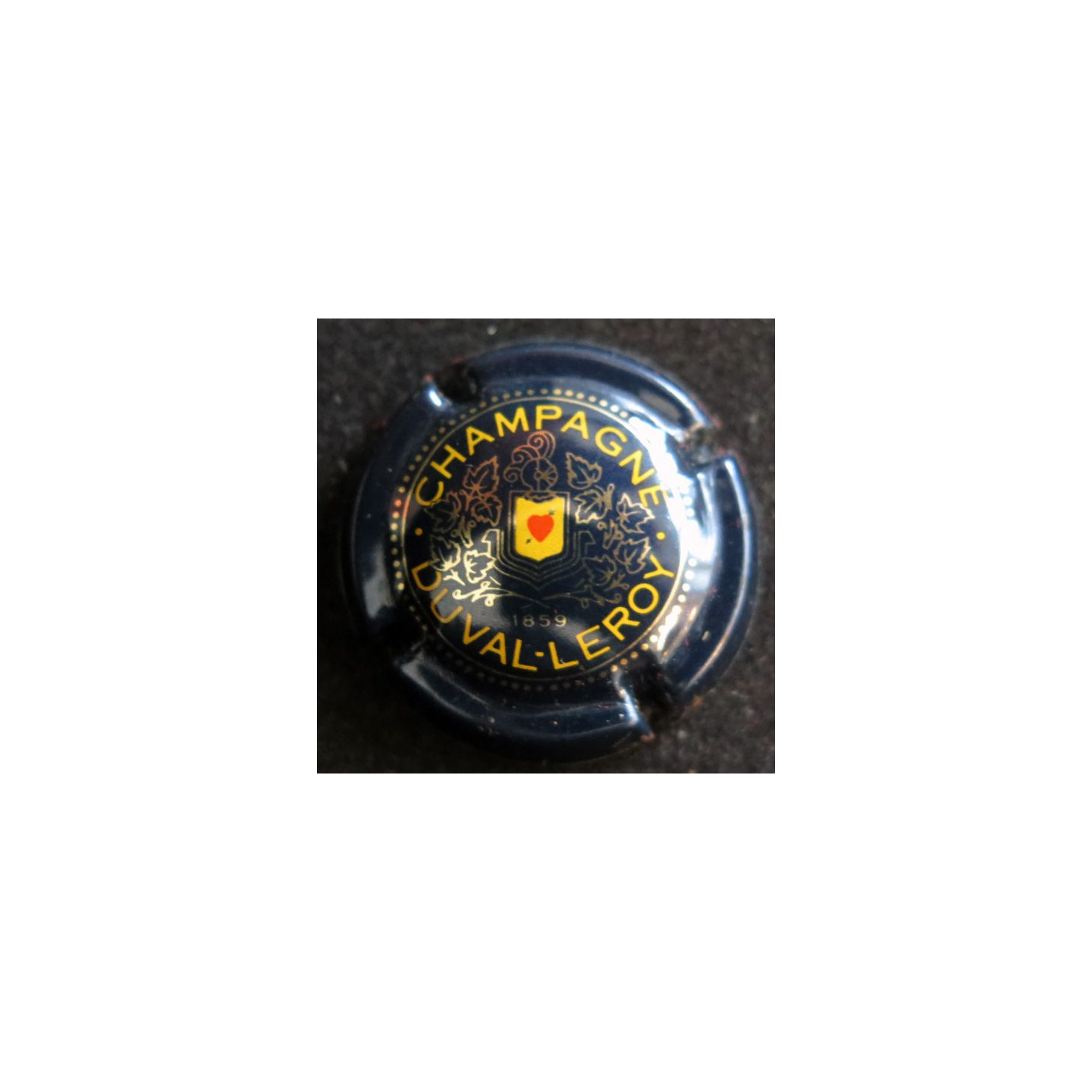 Capsule Muselet de bouteille de champagne DUVAL-LEROY n° 5 Bleu Foncé ...