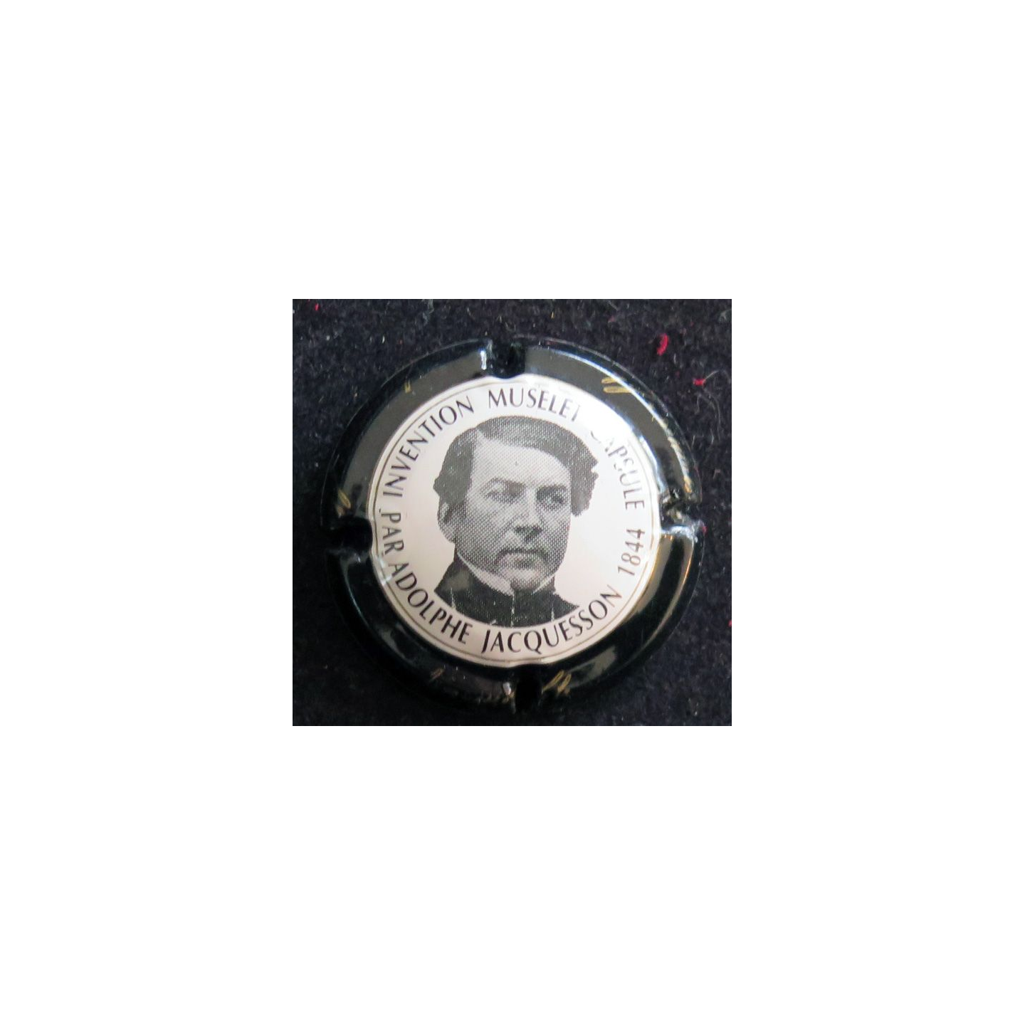 Capsule Muselet de bouteille de champagne JACQUESSON et Fils n° 14 Noir ...