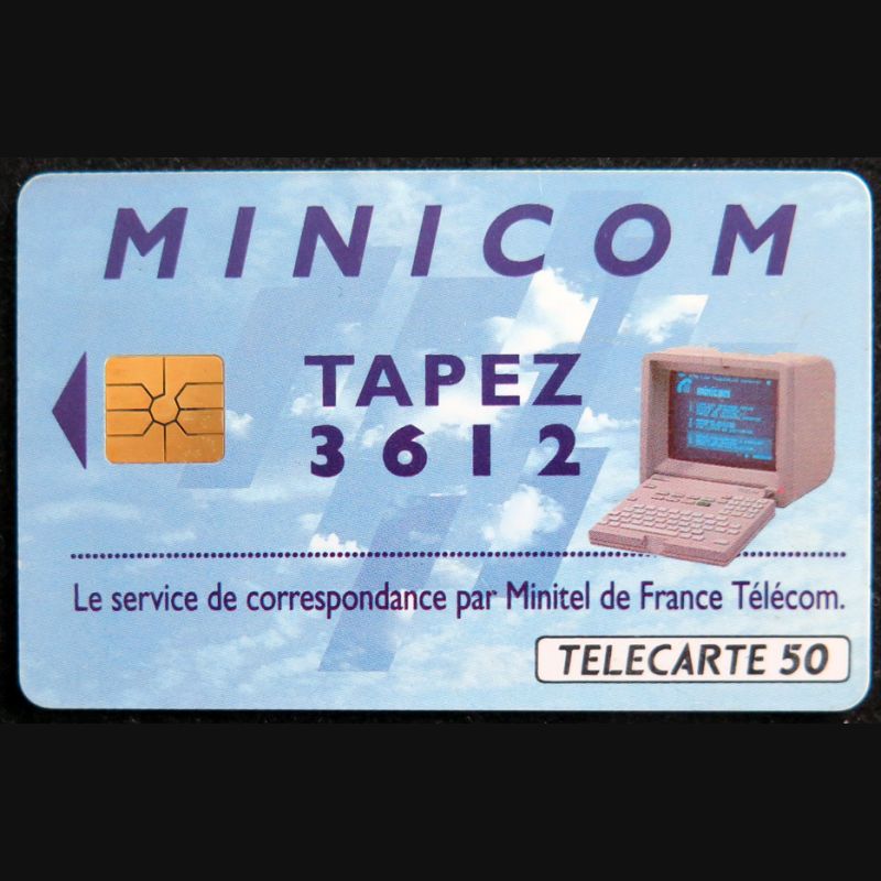 Carte téléphonique télécarte 50 Minicom de France Telecom