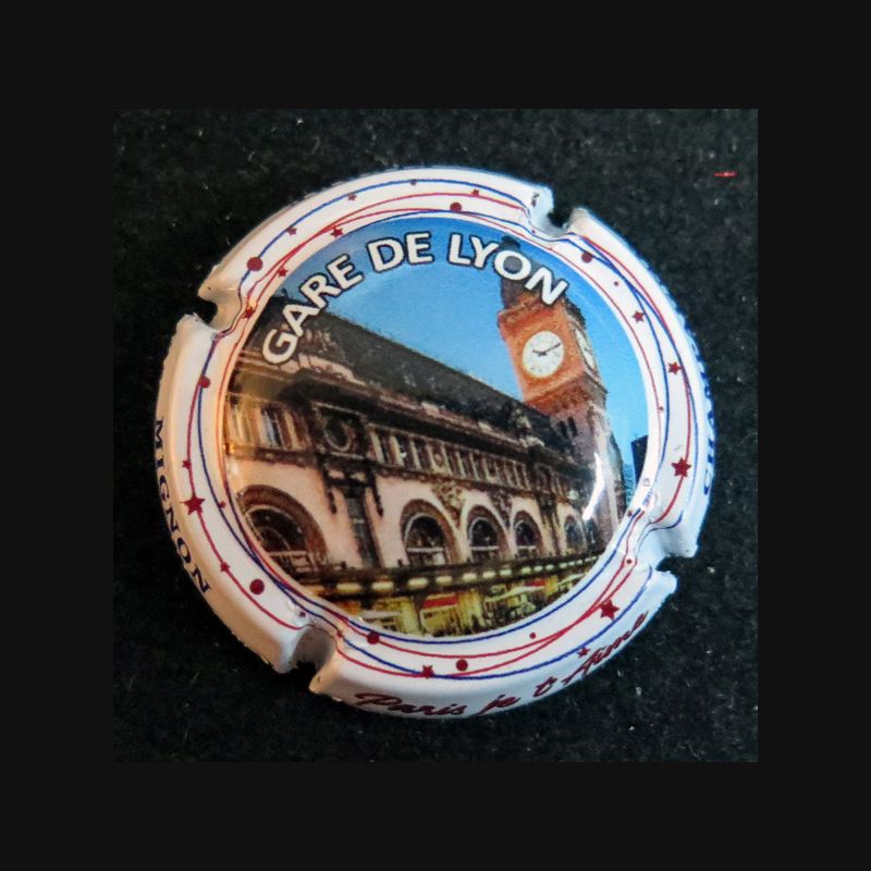 Capsule Muselet de bouteille de champagne MIGNON Pierre n° 201r Gare de Lyon