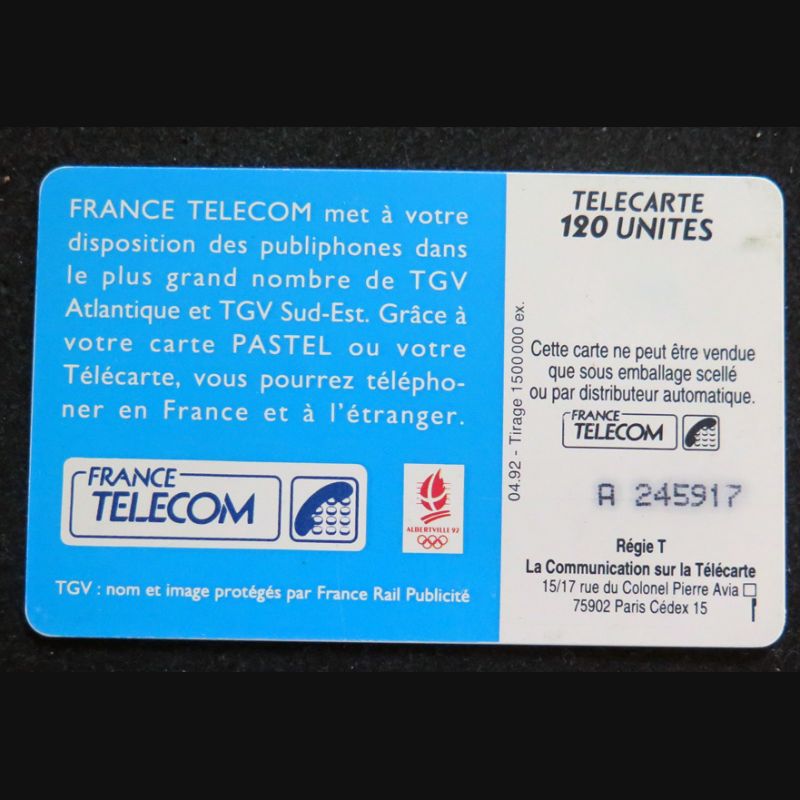 Carte téléphonique télécarte 120 France télécom