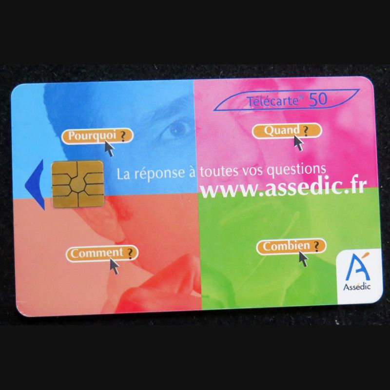 Carte téléphonique télécarte 50 ASSEDIC