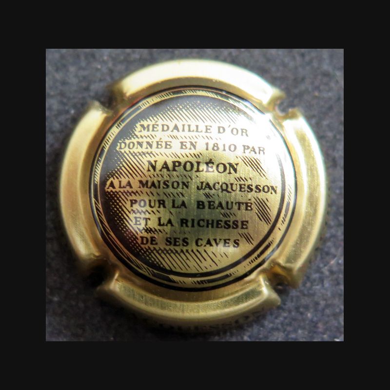 Capsule Muselet de bouteille de champagne JACQUESSON & Fils n° 24, Or ...