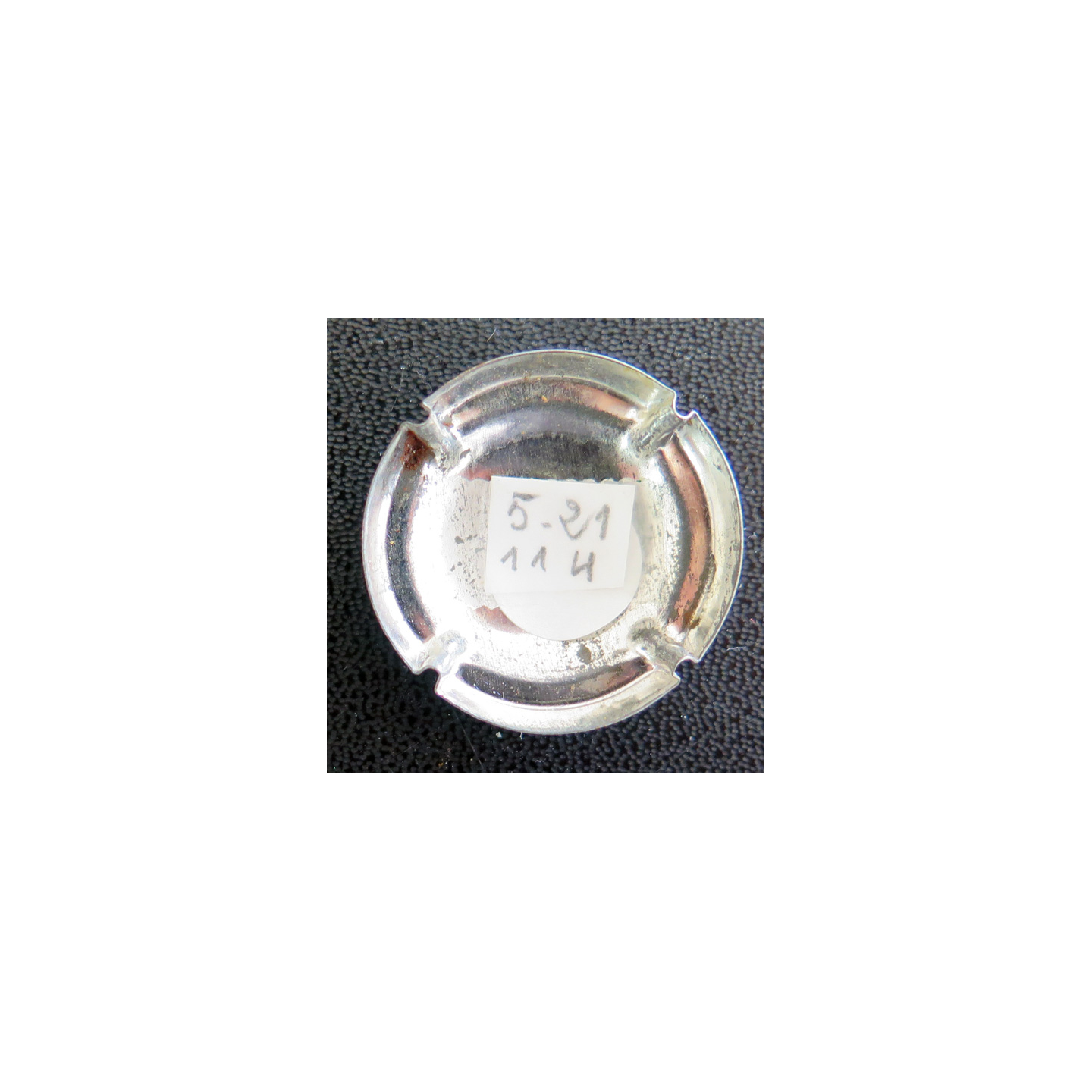 Capsule Muselet de bouteille de champagne De CASTELLANE n° 21 Gris bleuté