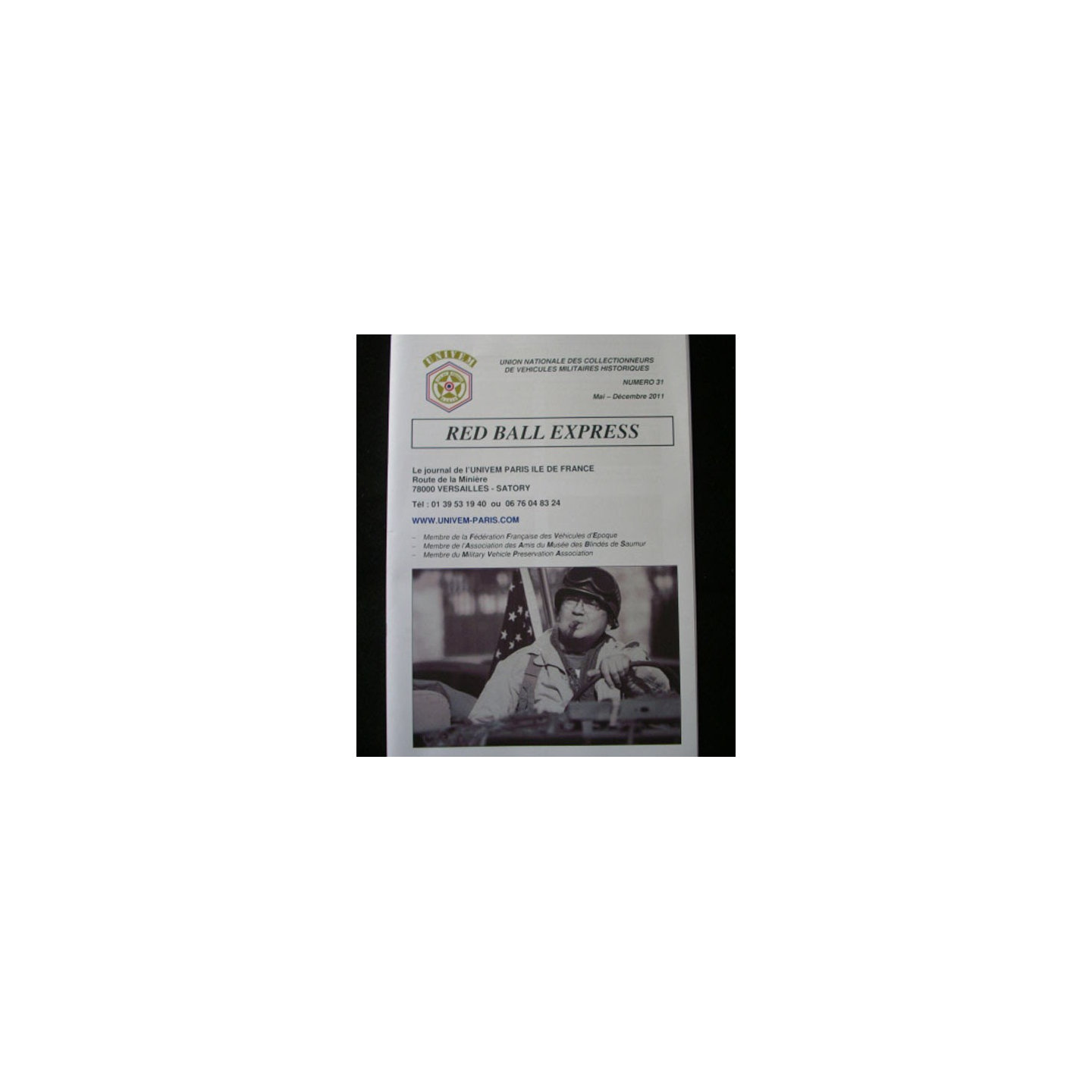 Brochure des collectionneurs véhicules militaires historiques UNIVEM