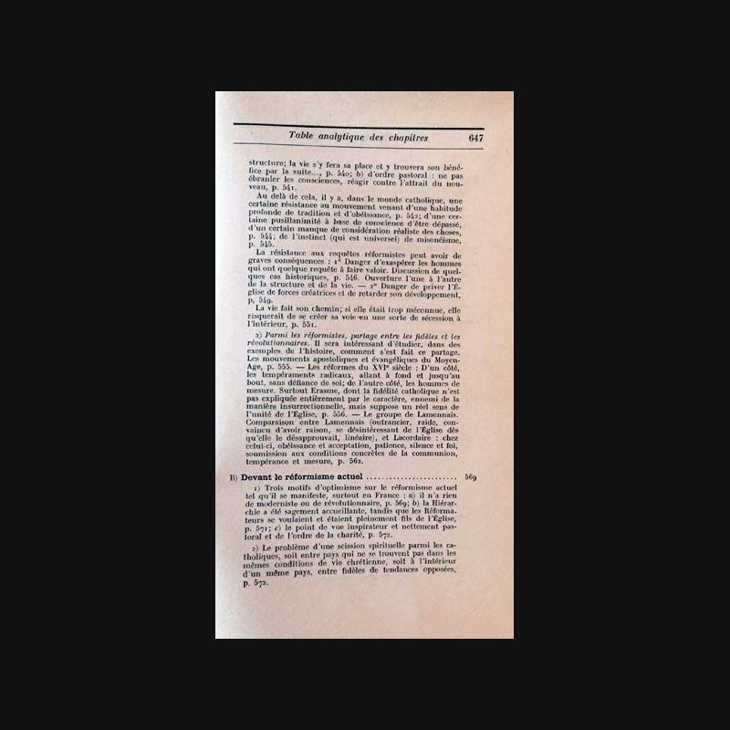 Vraie et fausse réforme dans l'Église de Yves M.-J. Congar