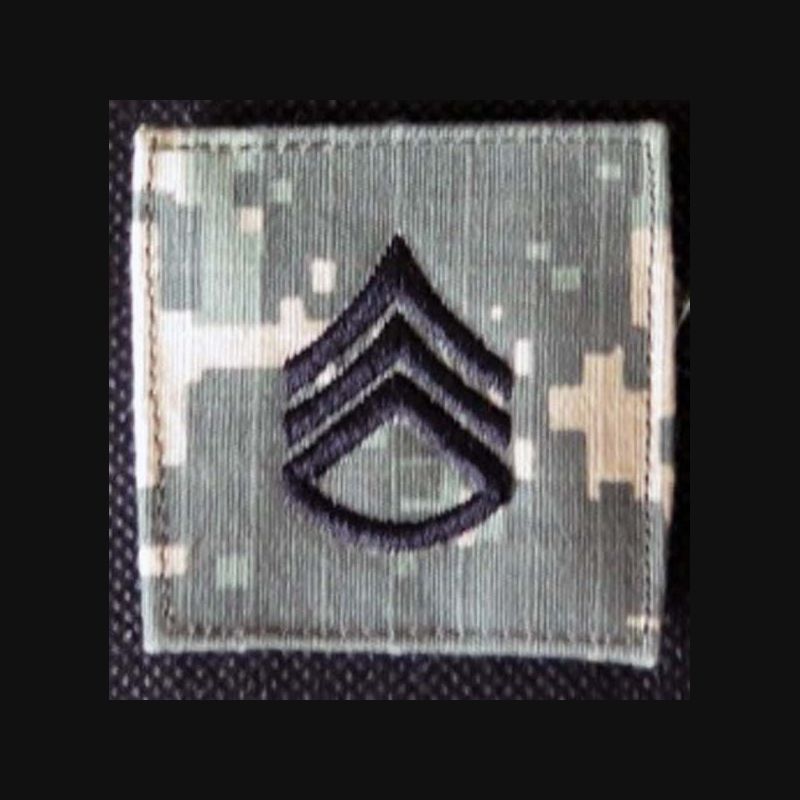 galon de combat de sergent américain US Army sur scratch