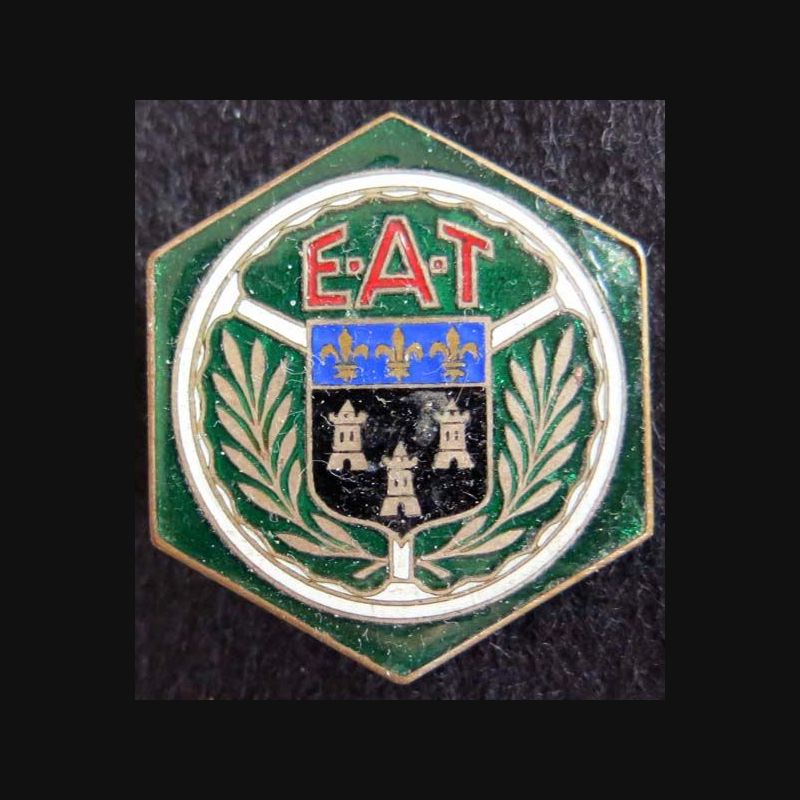 Ecole d'application du train Drago Romainville G.972 éclat d'émail