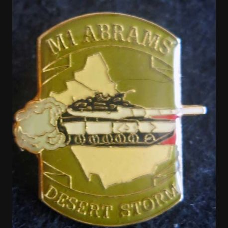 DESERT STORM : pin's DAGUET char M1 Abrams de fabrication Sesa