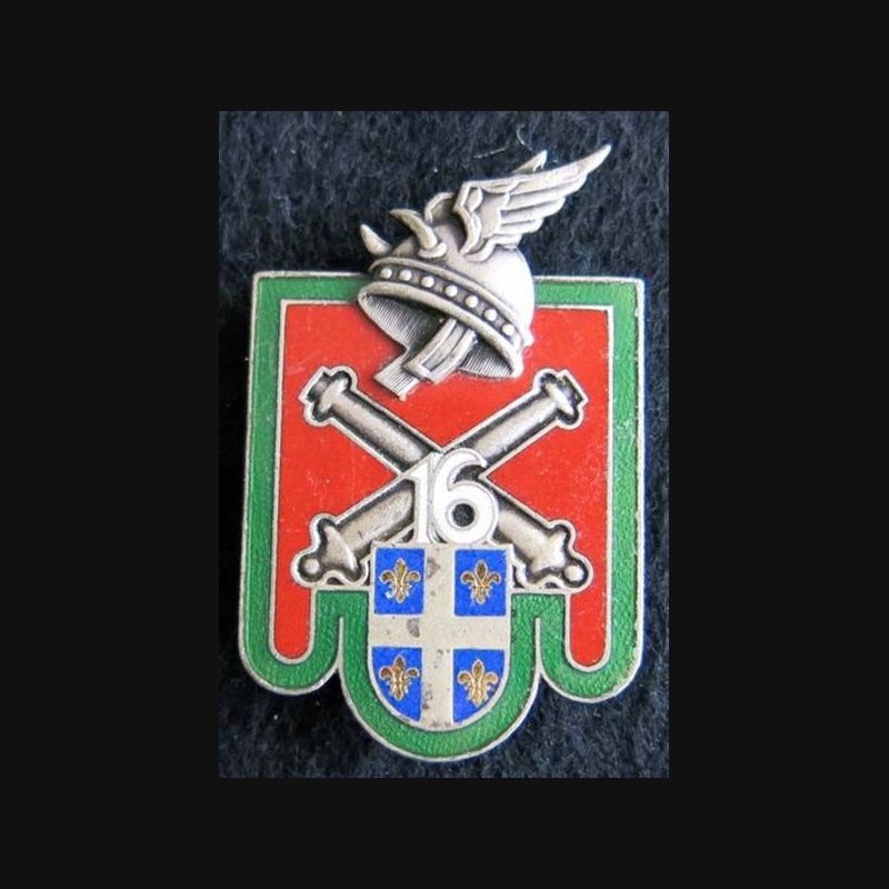 16° régiment d'artillerie RA Drago H. 622 casque gaulois canons écu