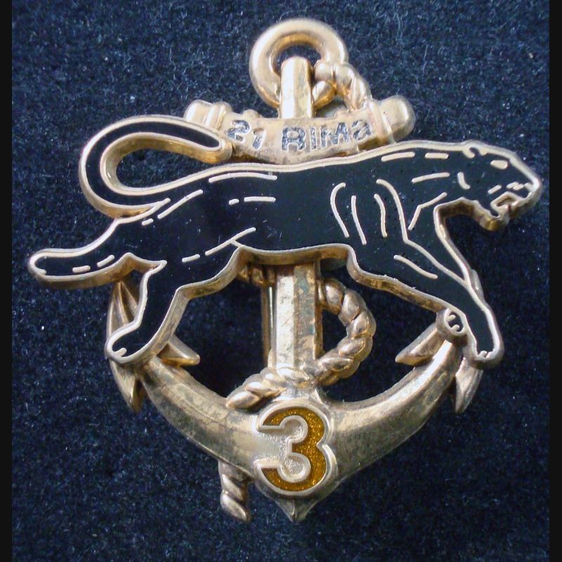 21° Régiment d'Infanterie de Marine 3° Compagnie BOUSSEMART doré