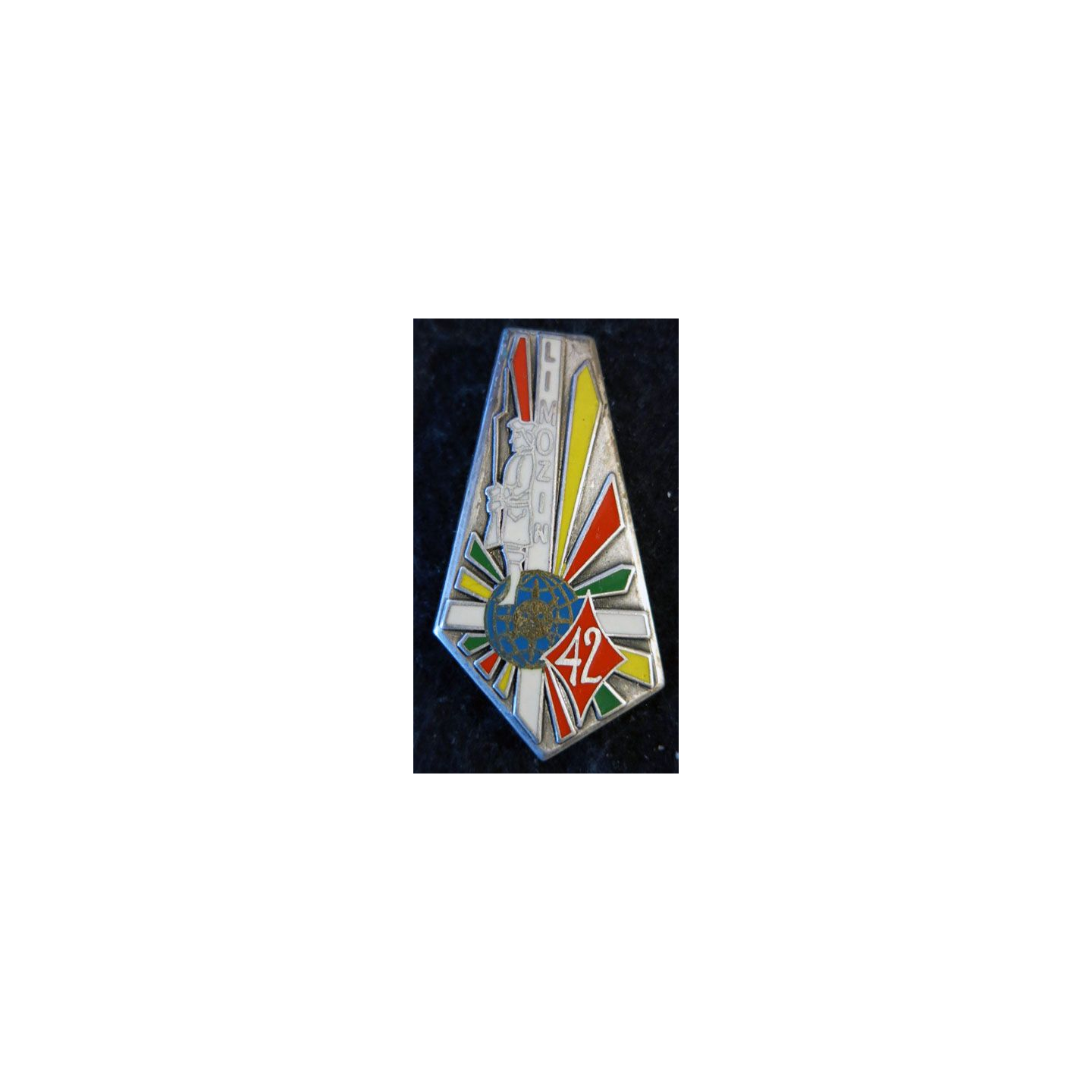 42° RI : 42° régiment d'infanterie Fraisse Paris G. 3089 globe soleil